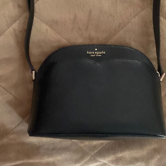kate spade | Bags | Kate Spade Dome Crossbody Black Leather | Poshmark